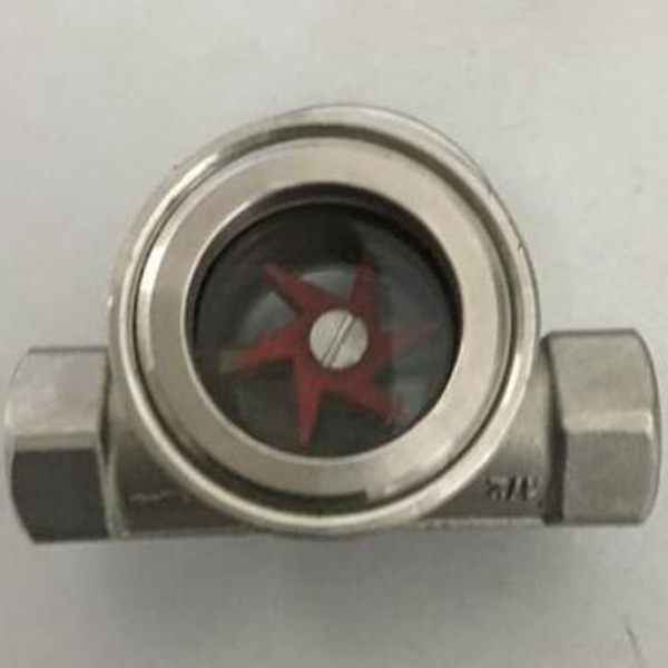 3/4" NPT Stainless Steel 304 Sight Water Flow Indicator Sight Glass ...